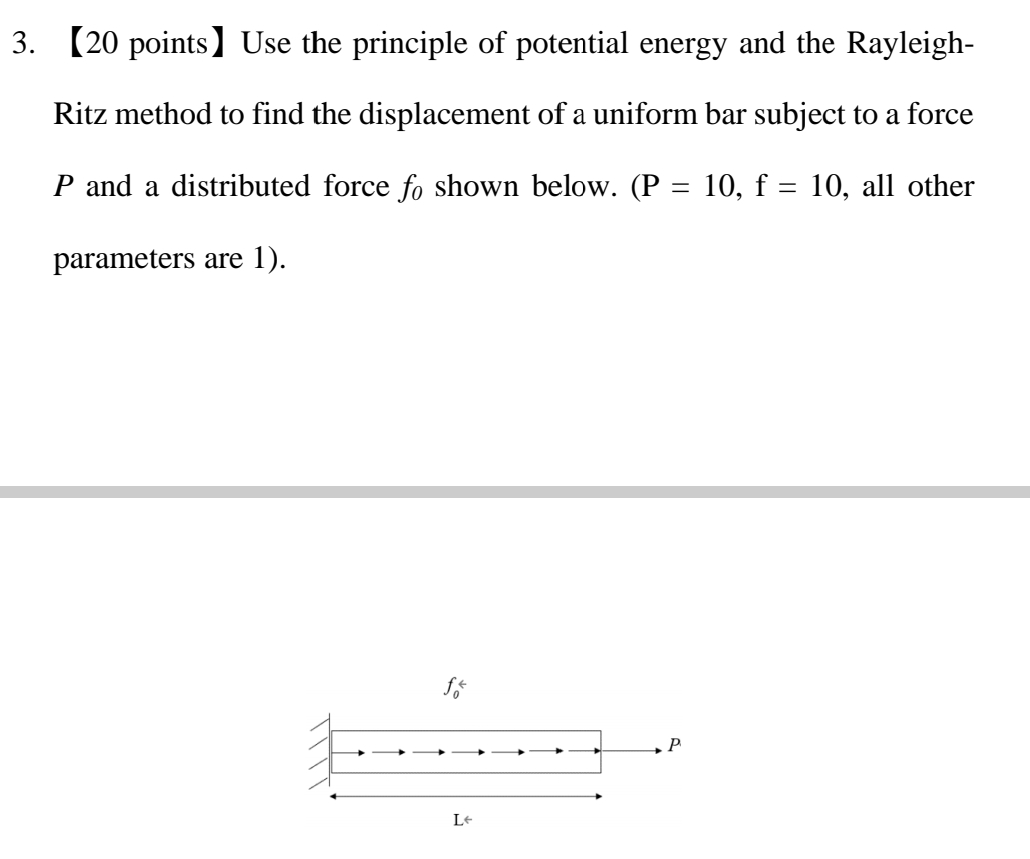 Solved 3.【20 ﻿points】Use the principle of potential energy | Chegg.com