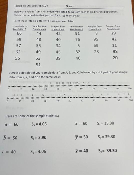 Solved Below are values from 4-6 randomly selected items | Chegg.com