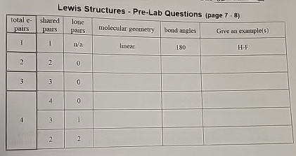 Solved Lewis Structures - ﻿Pre-Lab Questions (page | Chegg.com