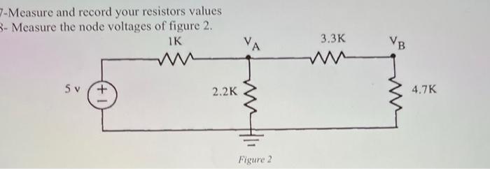 Solved -Measure and record your resistors values - Measure | Chegg.com