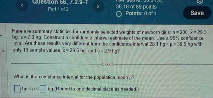 Solved Here are summary statistics for randomly selected | Chegg.com
