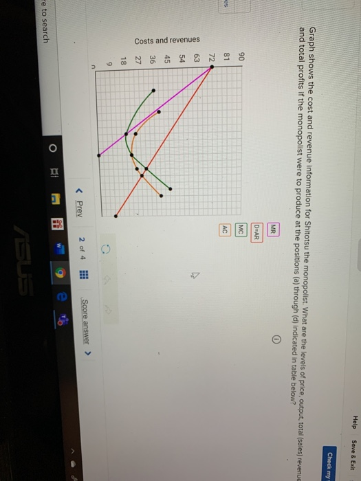 Solved Help Save & Exit Check my Graph shows the cost and | Chegg.com