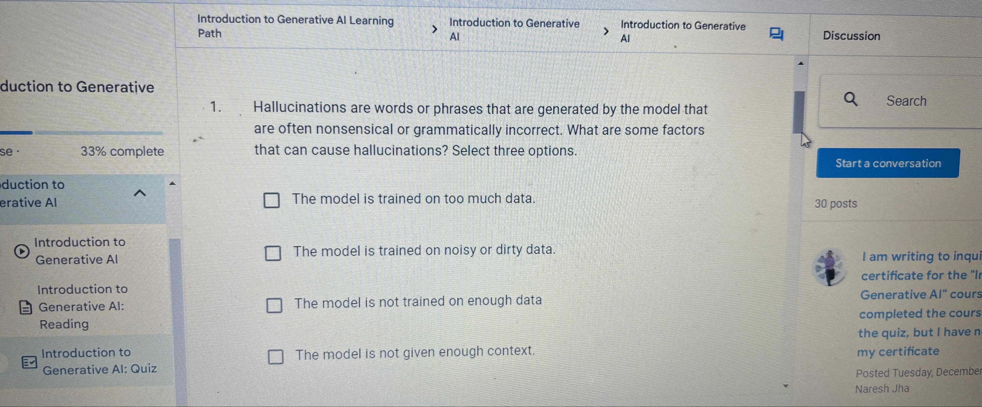 Solved Introduction to Generative Al | Chegg.com
