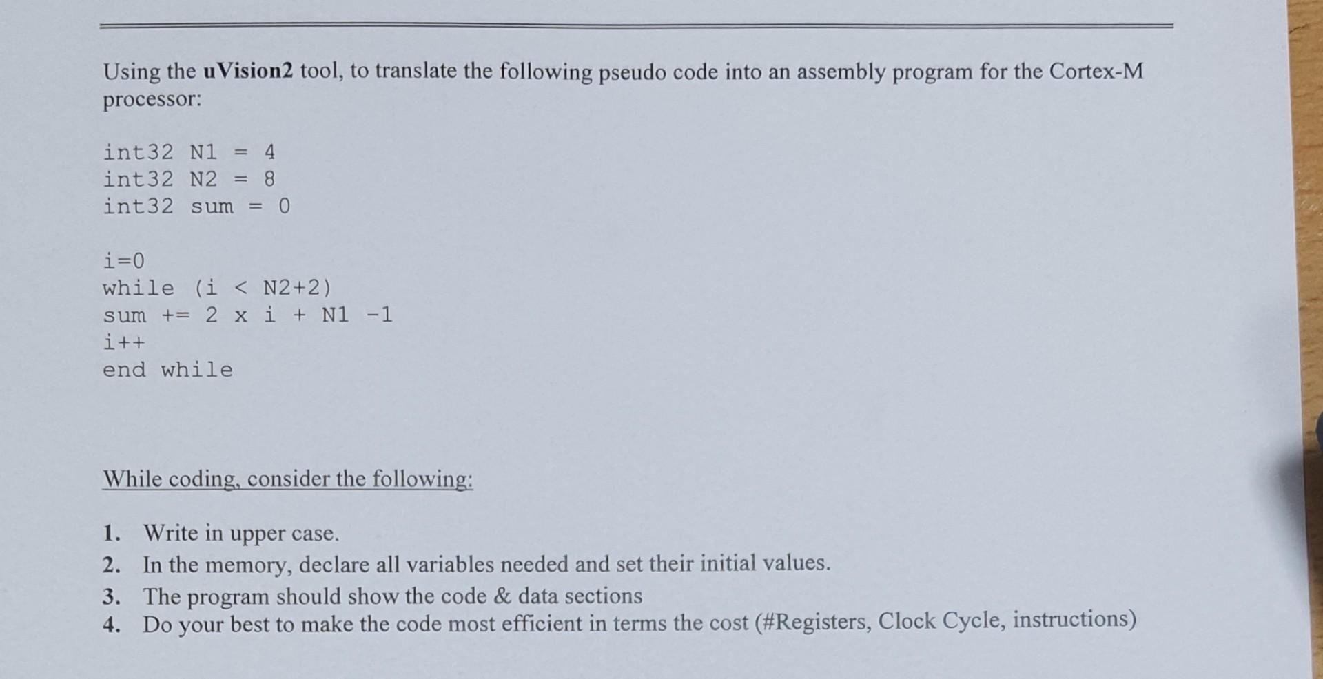 Solved Using the u Vision2 tool, to translate the following | Chegg.com