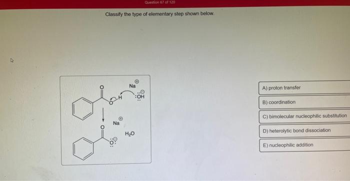 Solved Classify the type of elementary step-shown below. | Chegg.com