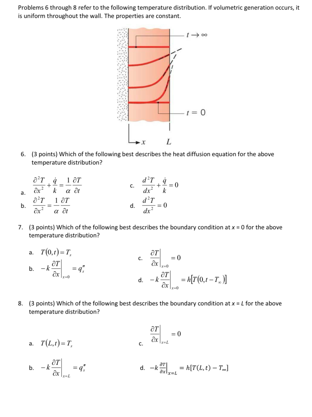 Solved Problems 6 ﻿through 8 ﻿refer to the following | Chegg.com