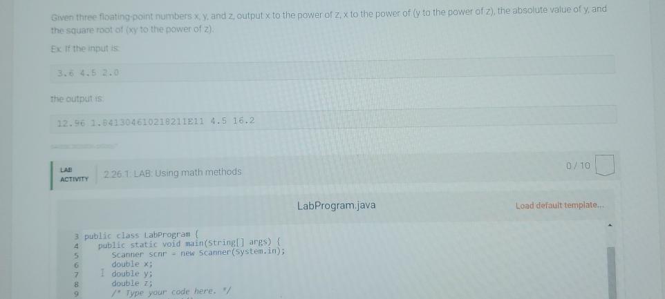 Solved Given three fioating-point numbers x,y, ﻿and z, | Chegg.com