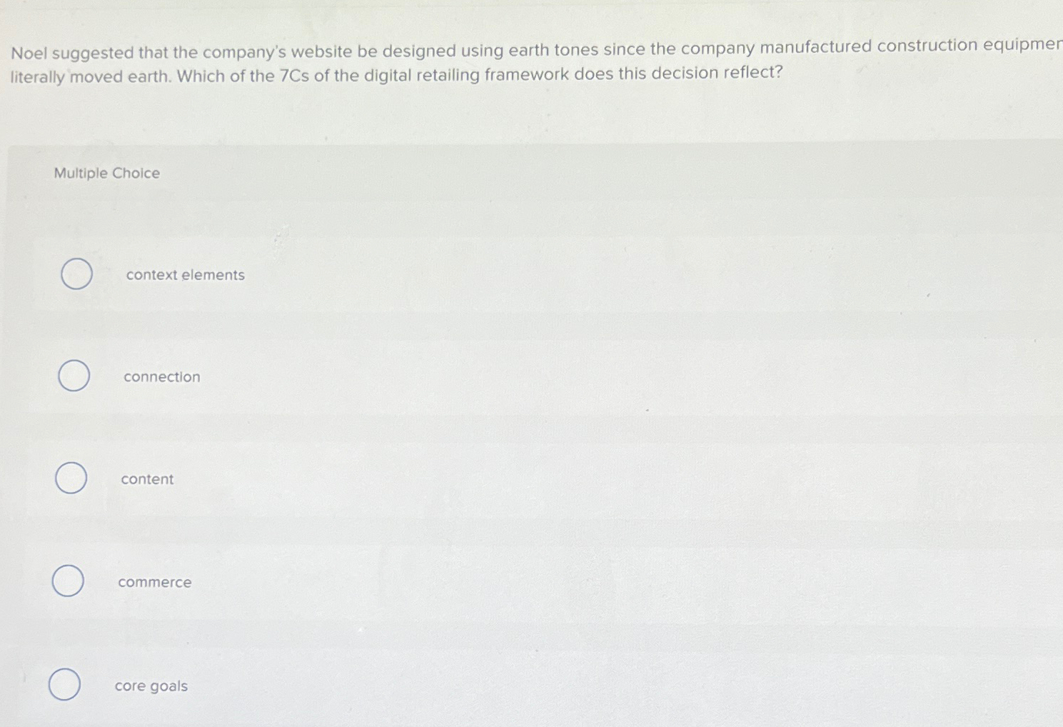 Solved Noel suggested that the company's website be designed | Chegg.com