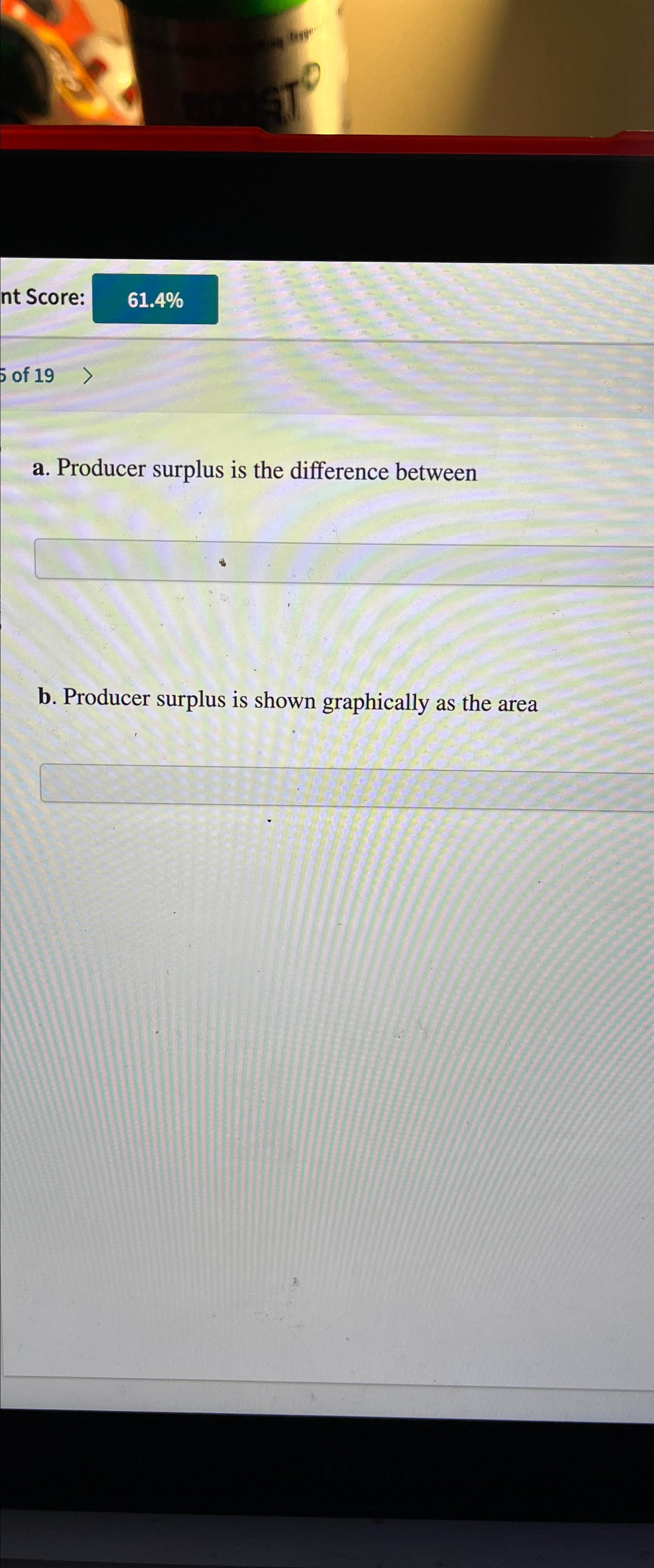 Solved 5 ﻿of 19a. ﻿Producer surplus is the difference | Chegg.com