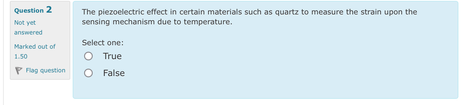Solved Question 2Not yet answeredMarked out of 1.50Flag | Chegg.com
