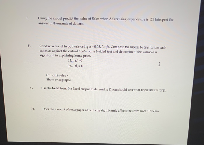 Solved Simple Linear Regression - Worksheet Problem: The | Chegg.com