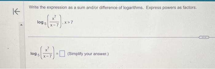 Solved Write the expression as a sum and/or difference of | Chegg.com