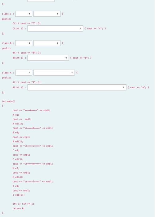 Solved VIRTUAL INHERITANCE Given the following inheritance | Chegg.com