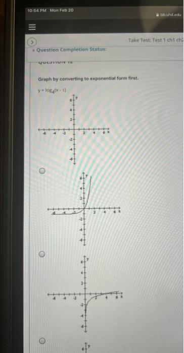 Solved Graph by converting to exponential form first. | Chegg.com