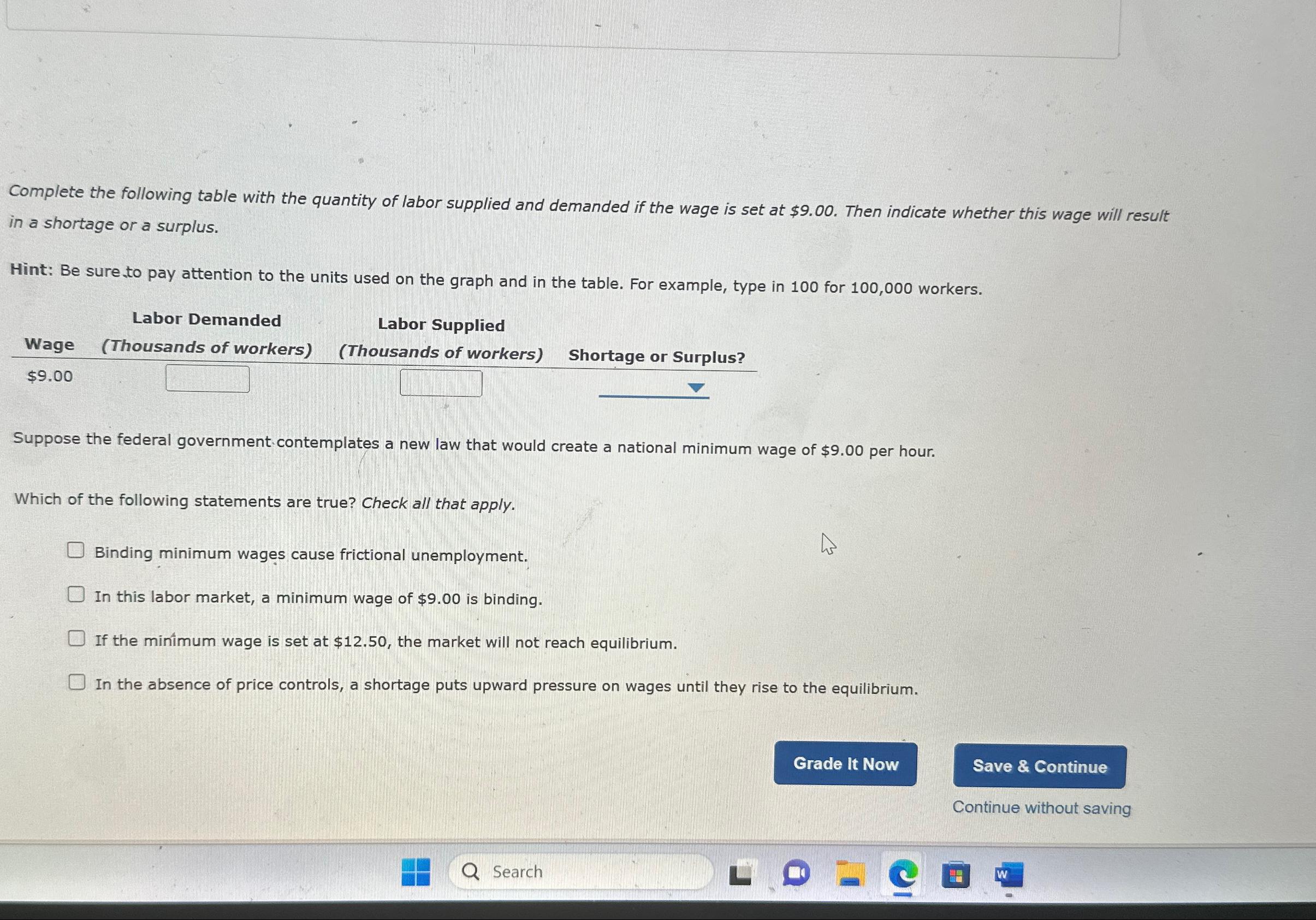 Solved Complete the following table with the quantity of | Chegg.com