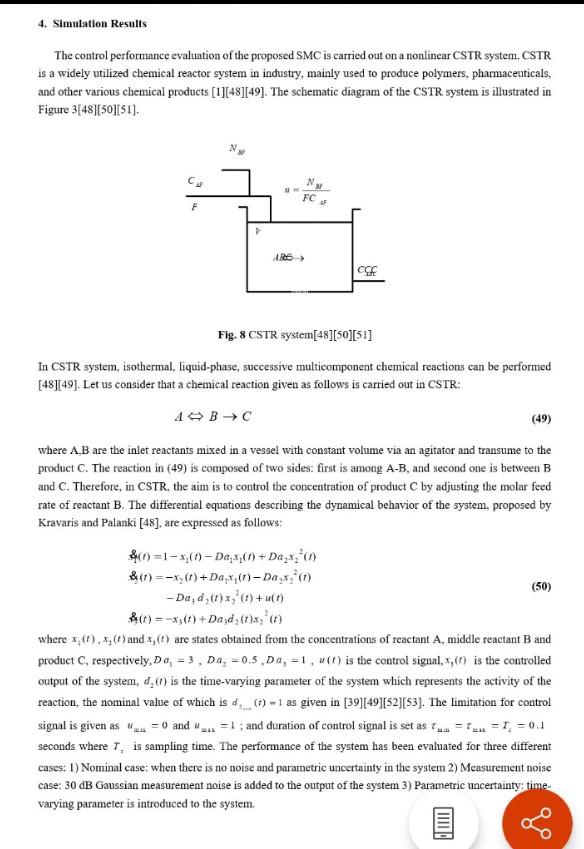 Solved 4. Simulation Results The control performance | Chegg.com