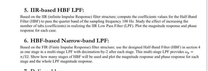 Solved 3 General Requirements For All The Filters In This 