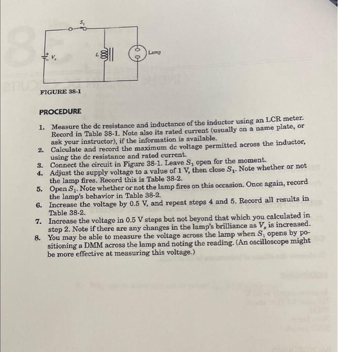 Solved 38 INDUCTORS IN DC CIRCUITS REFERENCE READING | Chegg.com