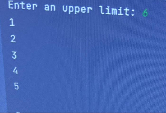 Solved Write a Python program that asks the user for an | Chegg.com