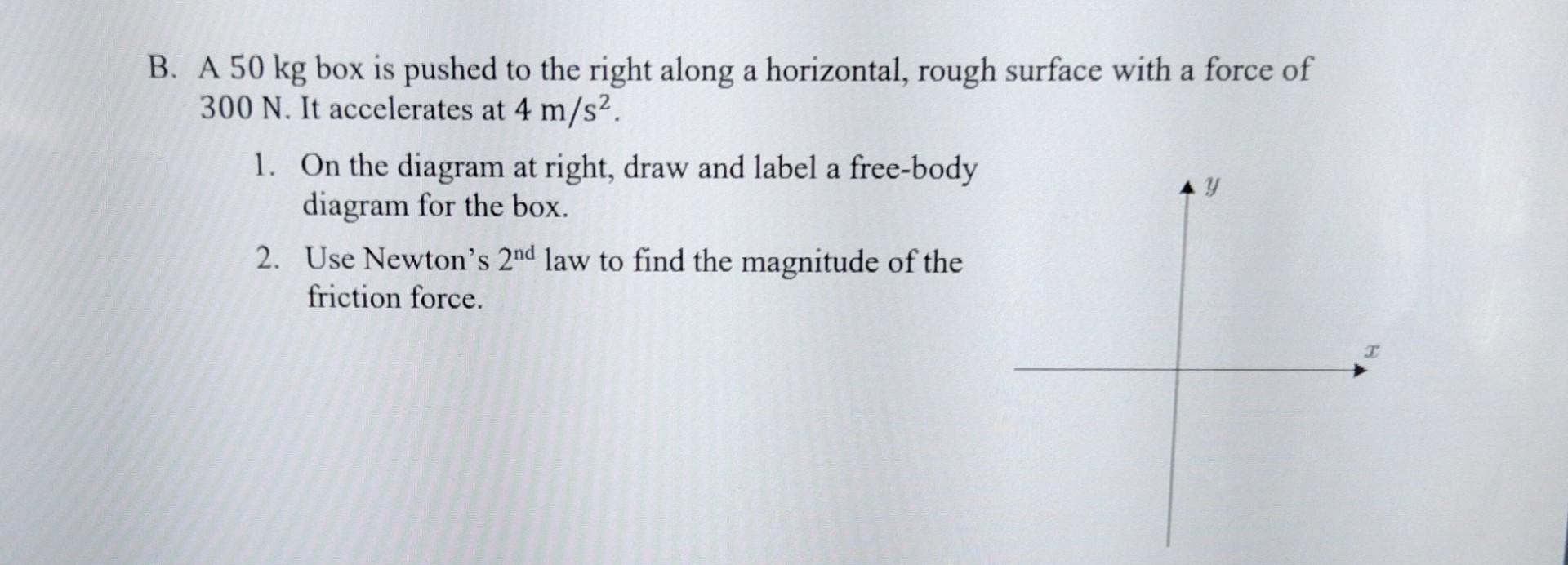 Solved Problem 1: Using free-body diagrams A. The free-body | Chegg.com
