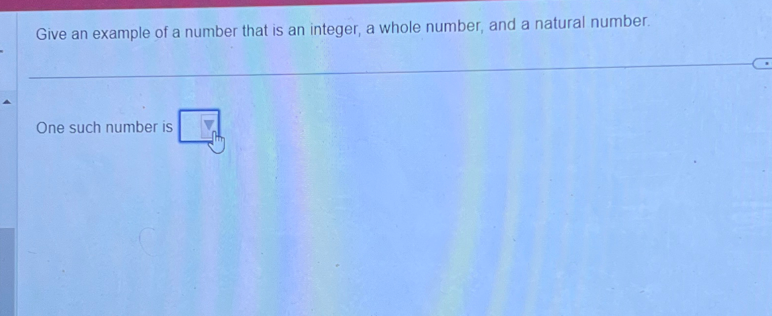 Solved Give an example of a number that is an integer, a | Chegg.com