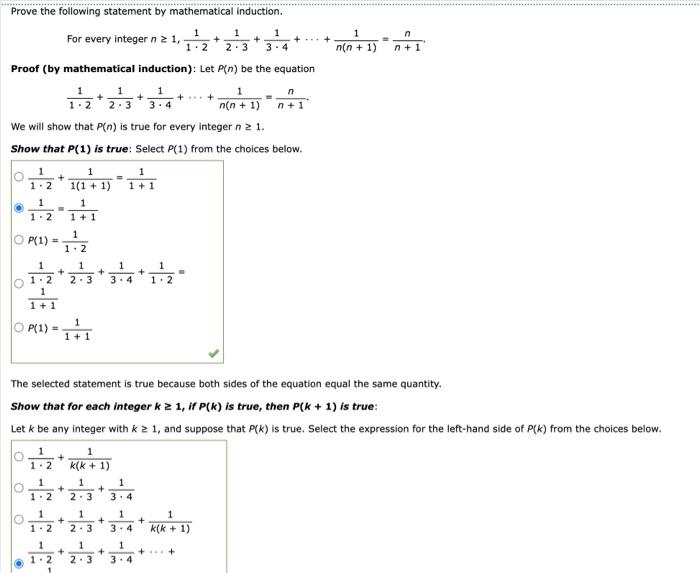 Solved Prove the following statement by mathematical | Chegg.com