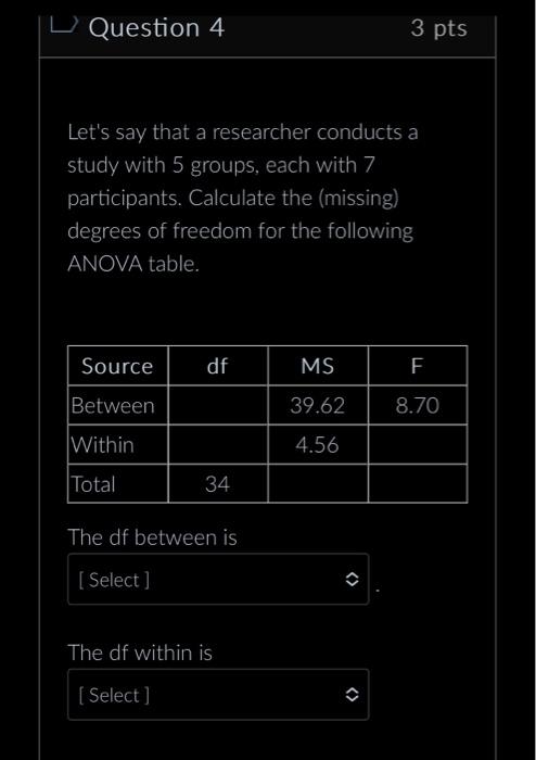 Solved Question 4 Let's say that a researcher conducts a | Chegg.com