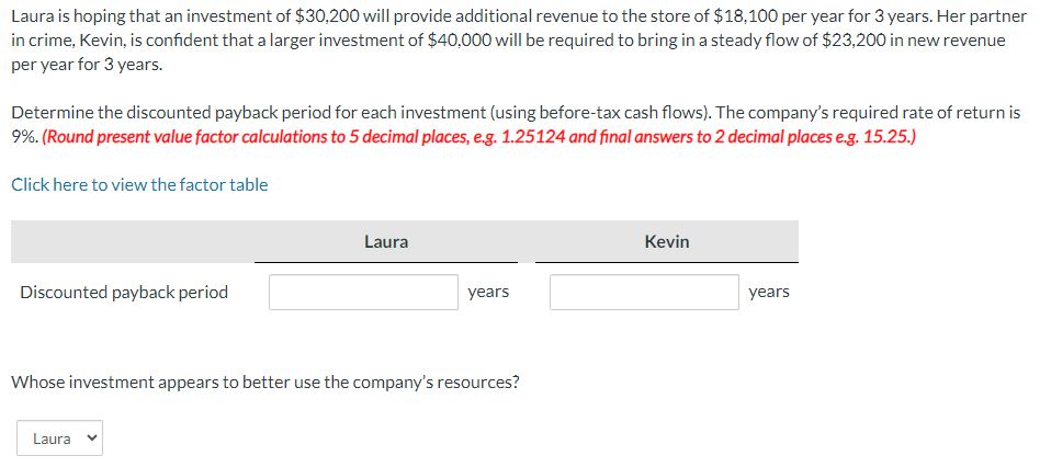 Solved Laura is hoping that an investment of \( \$ 30,200 \) | Chegg.com