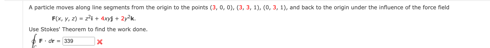 Solved A particle moves along line segments from the origin | Chegg.com