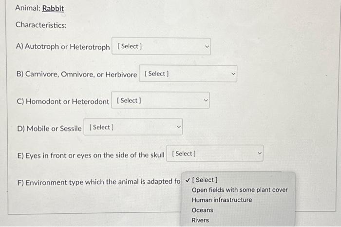 Solved Characteristics: A) Autotroph or Heterotroph B) | Chegg.com