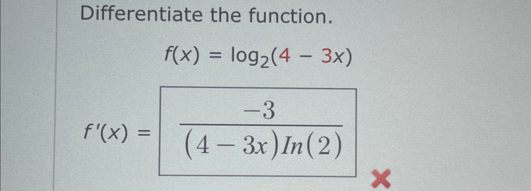 Solved Differentiate the | Chegg.com