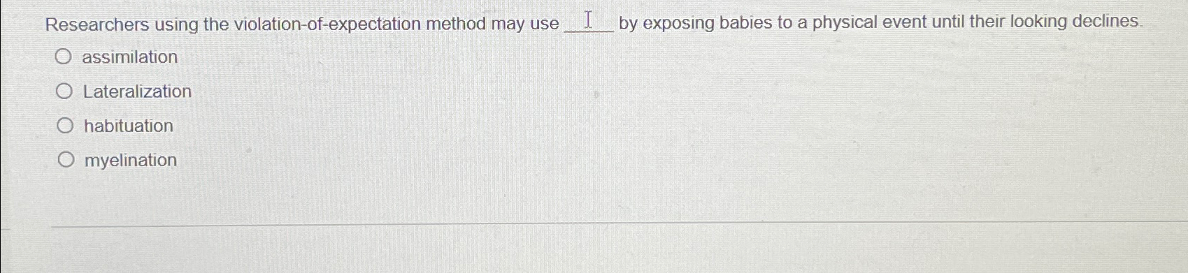Solved Researchers using the violation-of-expectation method | Chegg.com