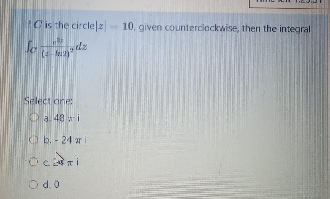 Solved 10, given counterclockwise, then the integral If C is | Chegg.com