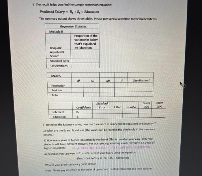Solved I need the answers and how to complete my excel file | Chegg.com