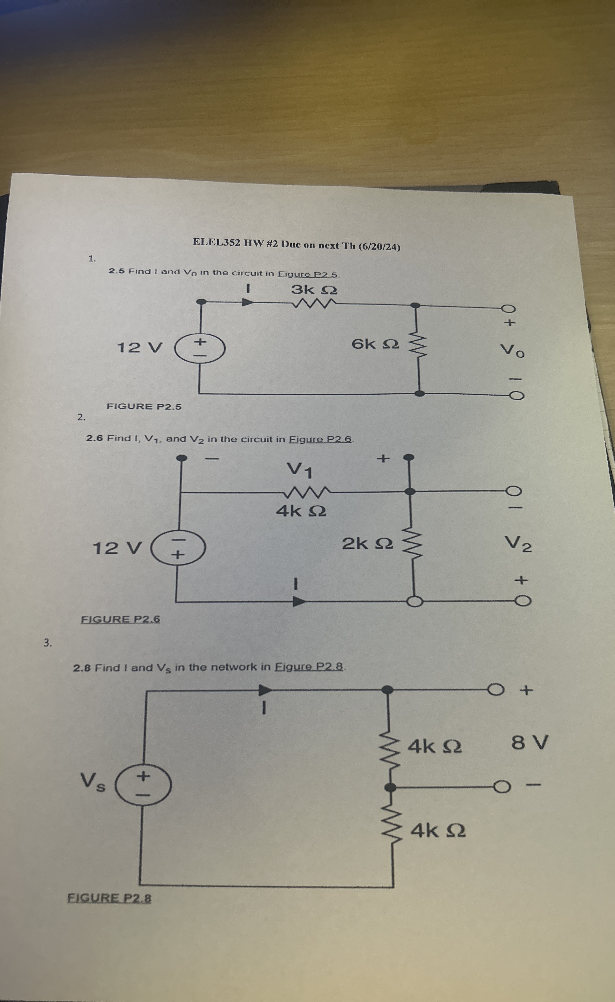 Solved ELEL352 ﻿HW #2 ﻿Due on next Th (620?24)1.2.2.6 ﻿Find | Chegg.com