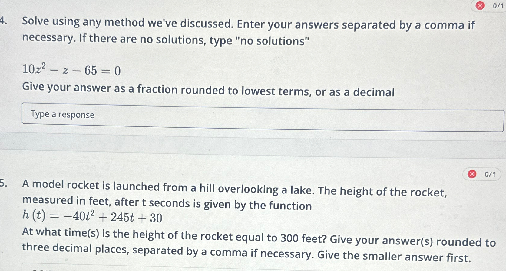 Solved Solve using any method we've discussed. Enter your | Chegg.com