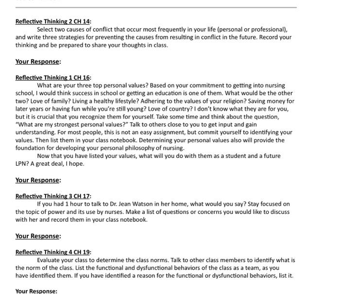 Solved Reflective Thinking 2 CH 14: Select two causes of | Chegg.com