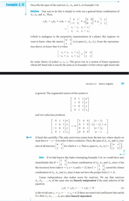 Solved In Exercises 9-12, find the general form of the span | Chegg.com