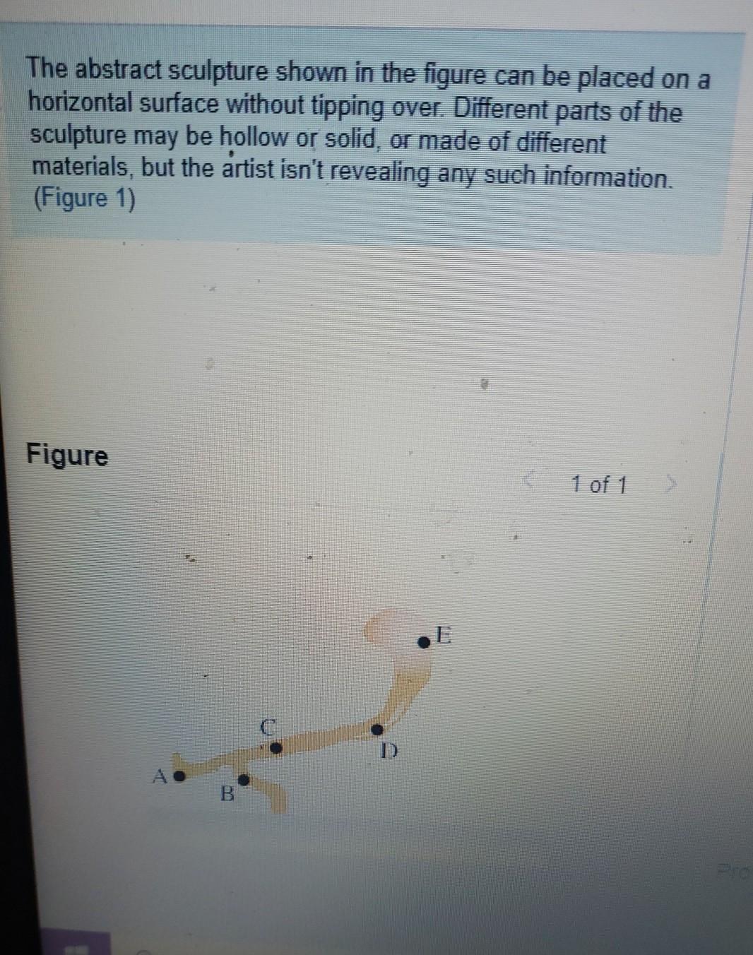 Solved The abstract sculpture shown in the figure can be | Chegg.com