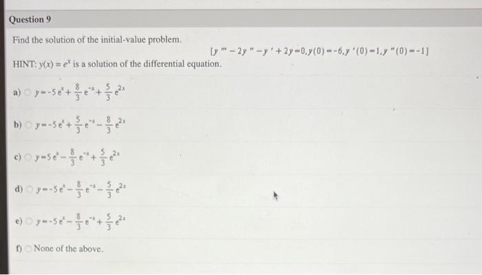 Solved Find the solution of the initial-value problem. | Chegg.com