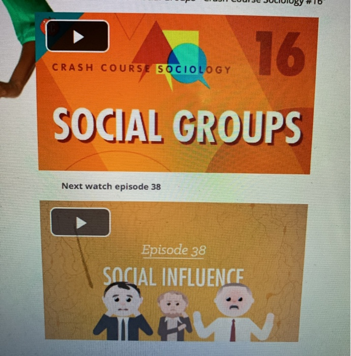 UULUU JULIUIUS 16 CRASH COURSE SOCIOLOGY 16 SOCIAL | Chegg.com