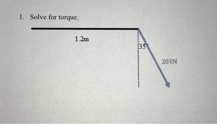 Solved can someone help me solve for torque and show me the | Chegg.com