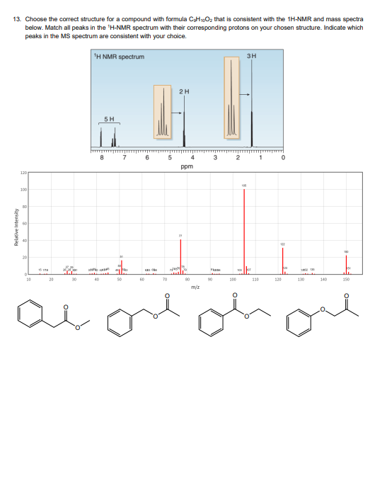 Solved Choose the correct structure for a compound with | Chegg.com