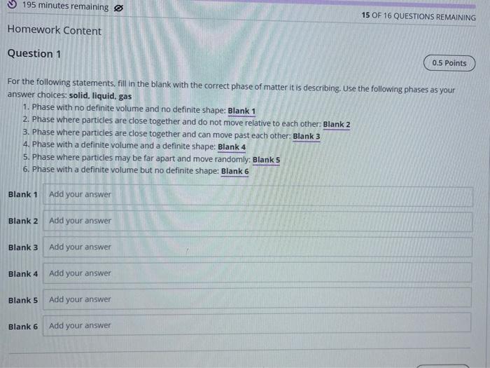 Solved Question 1 For the following statements, fill in the | Chegg.com
