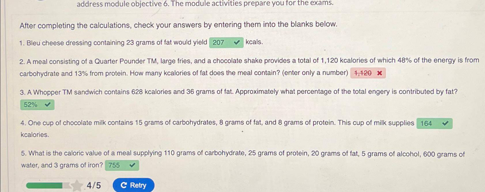 Solved address module objective 6. ﻿The module activities | Chegg.com