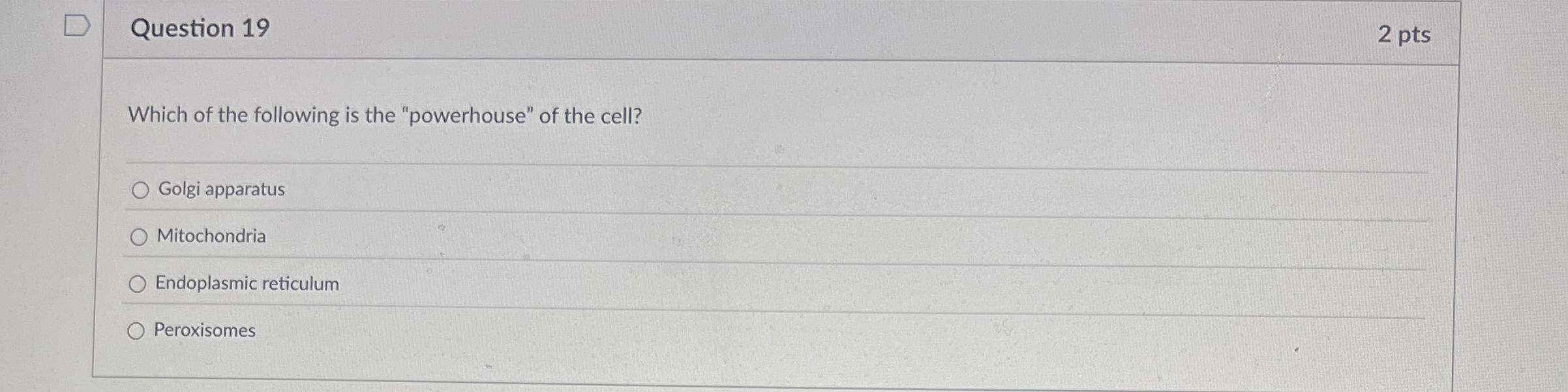 Solved Question 192 ﻿ptsWhich of the following is the | Chegg.com