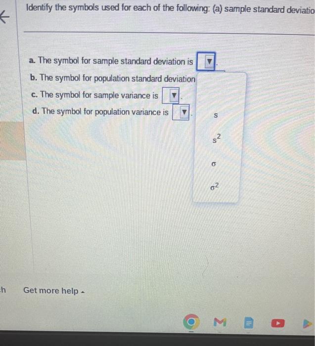 Solved Identity the symbols used for each of the foloving: | Chegg.com