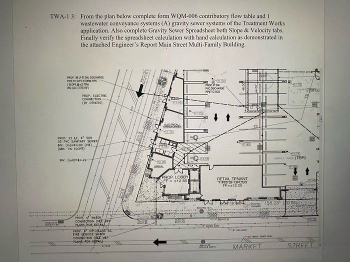 From the plan below complete form WQM-006 | Chegg.com