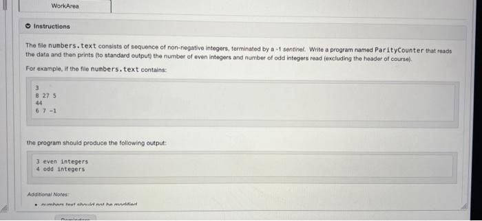 Solved IN JAVA PLEASE. 1) The file numbers.text consist of | Chegg.com