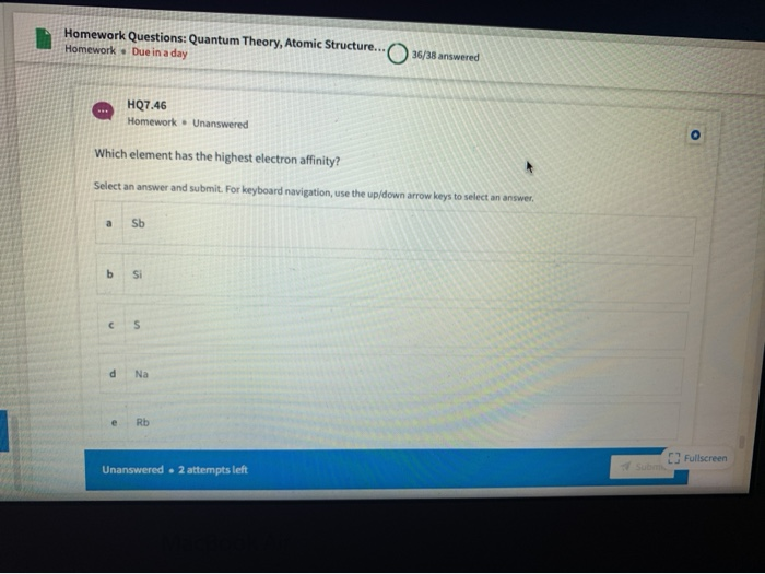 Solved Homework Questions: Quantum Theory, Atomic | Chegg.com